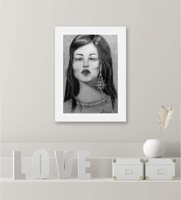 Female Drawing Original Pencil Art – Alina Arts Gallery – Original ...